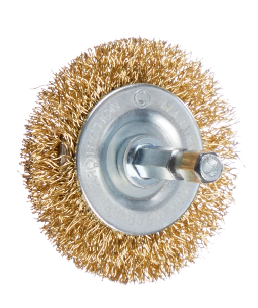Mastercraft Flat Wire Wheel Brush 1/4-in Arbor, For Wood, Metal, Dry ...